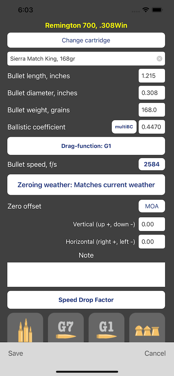 Configuring and tuning Strelok Pro (iOS)